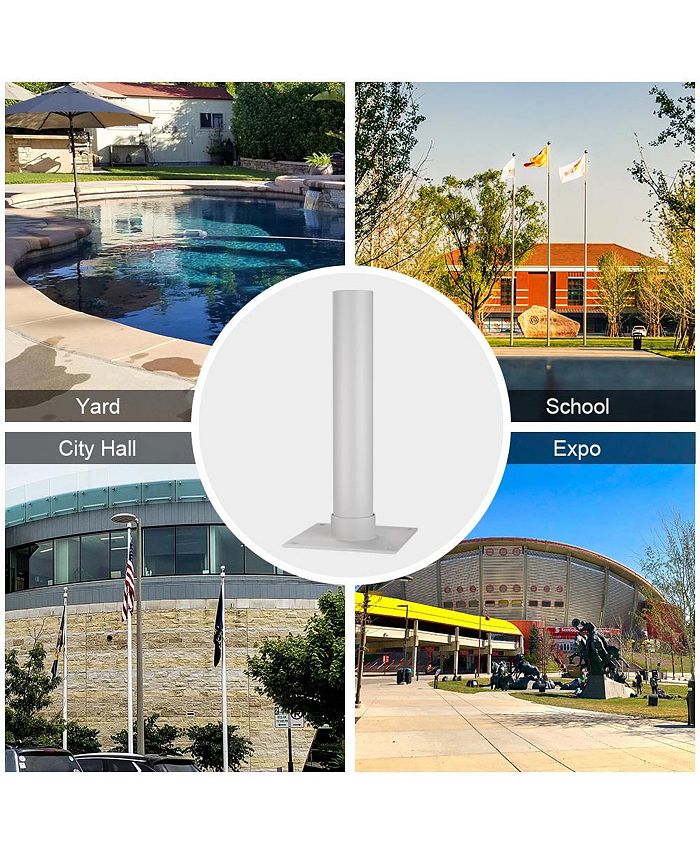 Yescom Flagpole Base Dock Deck Mount Windsock Base Umbrella Stand Yard ...