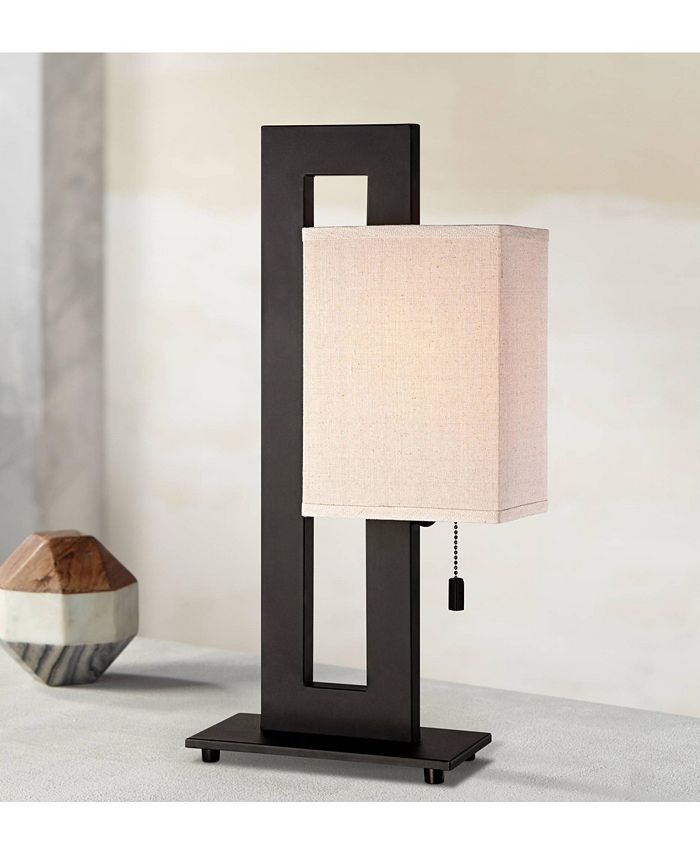 360 Lighting Modern Accent Table Lamp 20.5" High Rich Espresso Bronze ...
