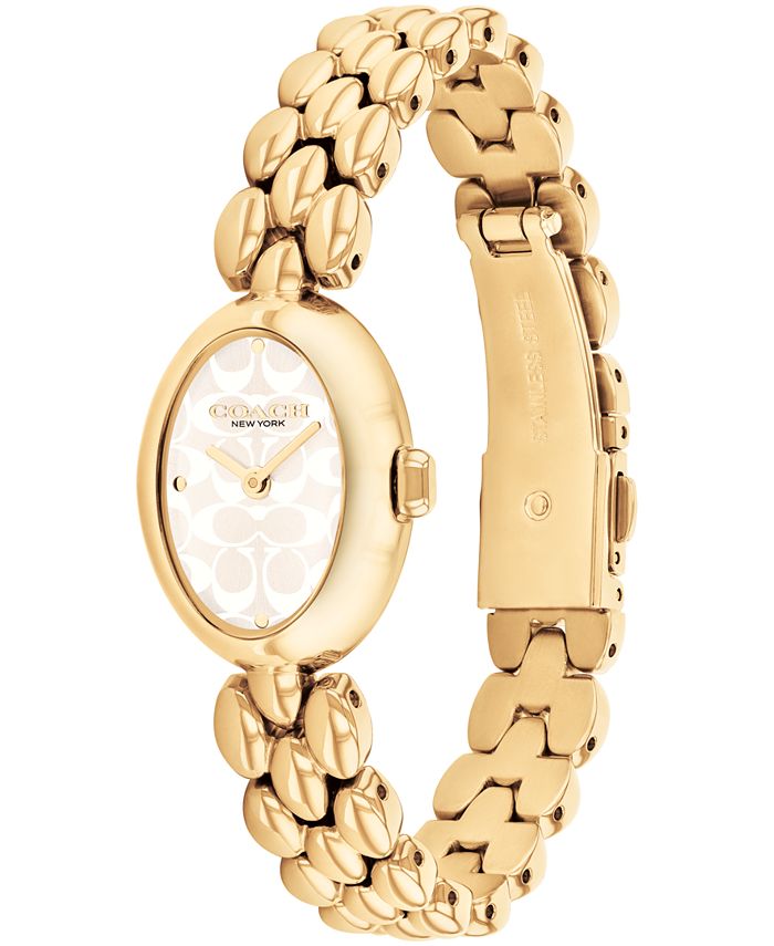 COACH Women's Gold Sammy Stainless Steel Watch 22.5mm - Macy's