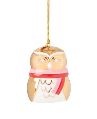 Kate Spade Be Jolly Owl Ornament - Macy's