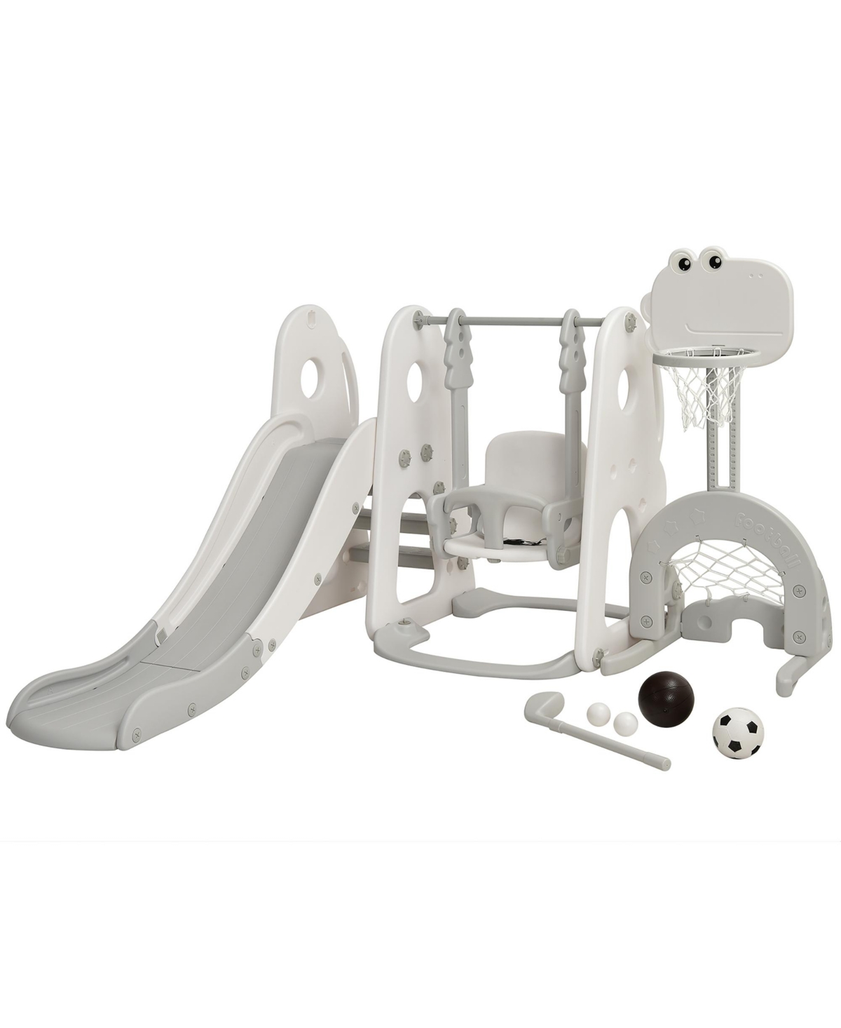 Click here for 6 in 1 Toddler Slide and Swing Set Climber Playset... prices