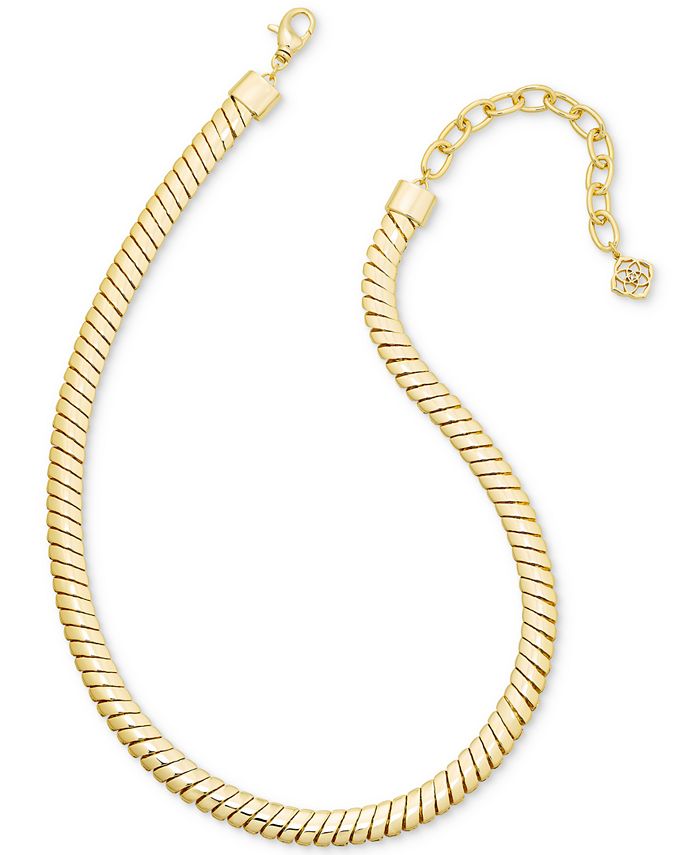 Kendra Scott Omega Chain Collar Necklace, 15-1/2" + 3" extender - Macy's