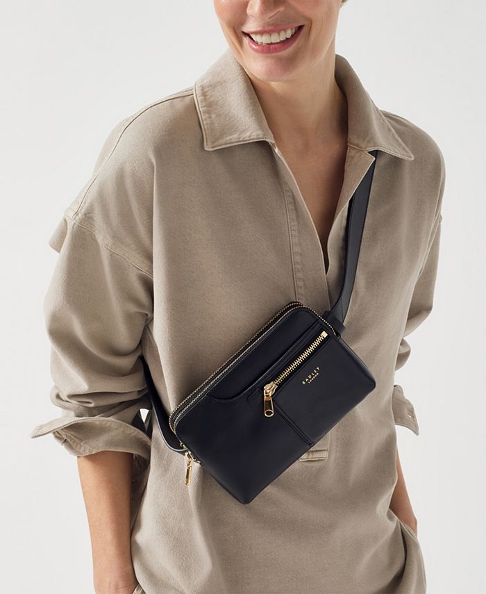 Radley London Pockets Icon Small Leather Zip Top Belt Bag - Macy's