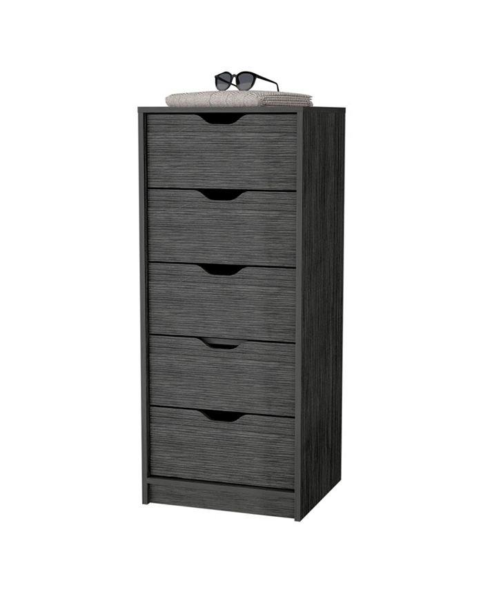 FM FURNITURE Dillon 5 Narrow Drawer Dresser - Macy's