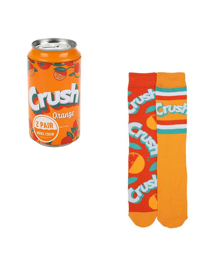 Crush Men's Adult 2-Pack of Cool Crew Socks - Quench Your Style Thirst! - Macy's