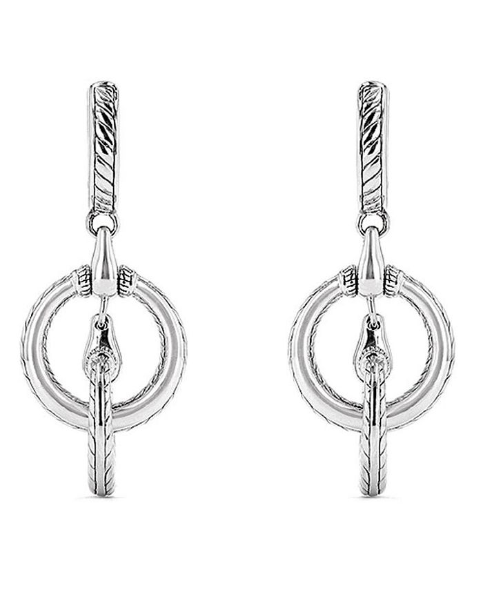 Judith Ripka Vienna Double Drop Huggie Hoop Earrings - Macy's