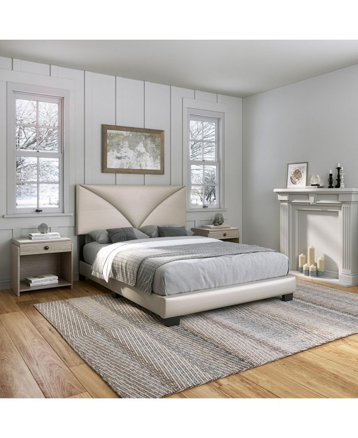 Boyd Sleep Cornerstone Upholstered Platform Bed Frame - Macy's