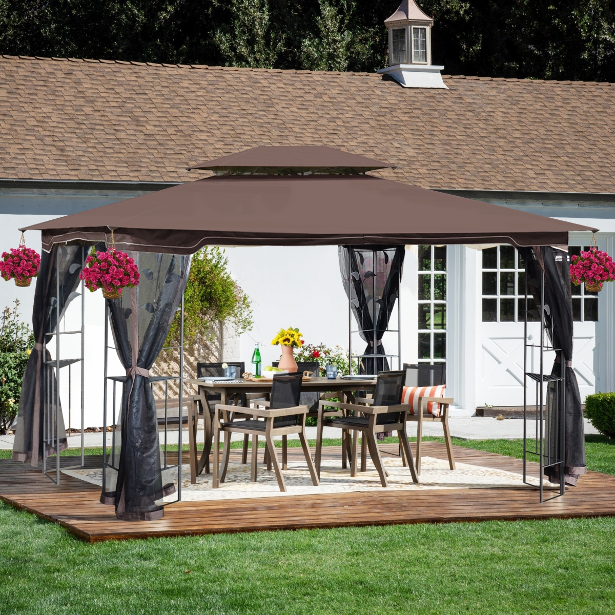 Click here for 13 X 10 Outdoor Patio Gazebo Canopy Tent With Vent... prices