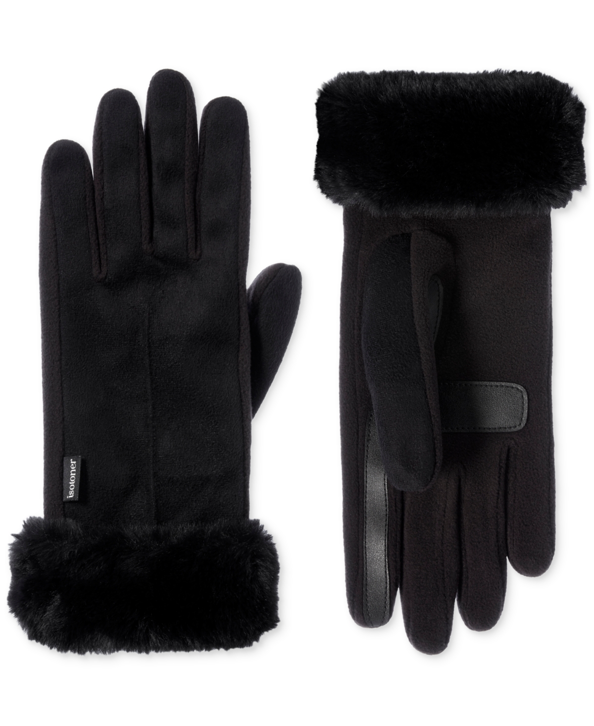 Click here for Isotoner Signature Womens Mya smartDRI Faux-Fur Cu... prices