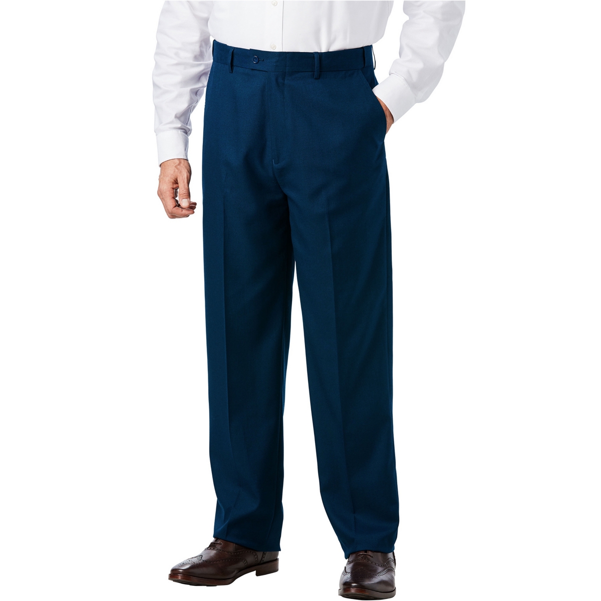 Click here for KingSize Big & Tall Easy Movement Plain-Front Expa... prices