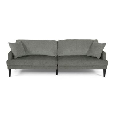Simplie Fun Plush Upholstery, Contemporary Sofa with Accent Pillows ...