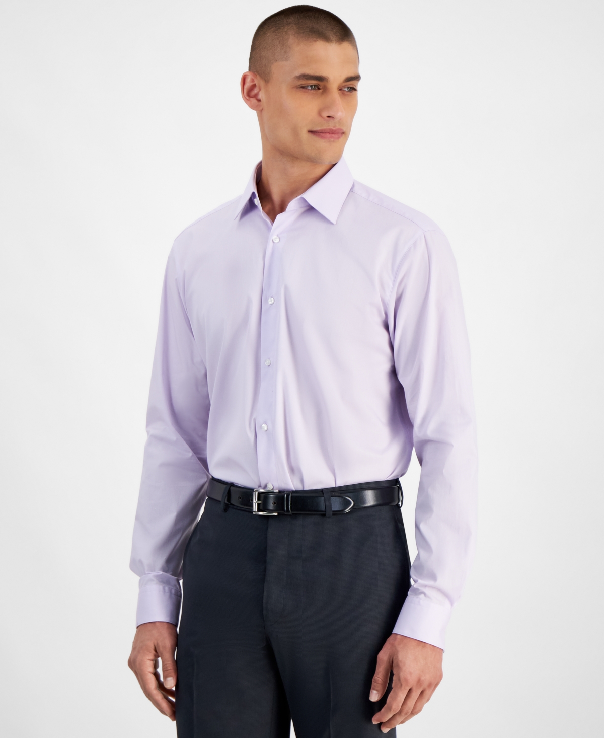Click here for Hugo by Hugo Boss Mens Modern-Fit Dress Shirt - Li... prices