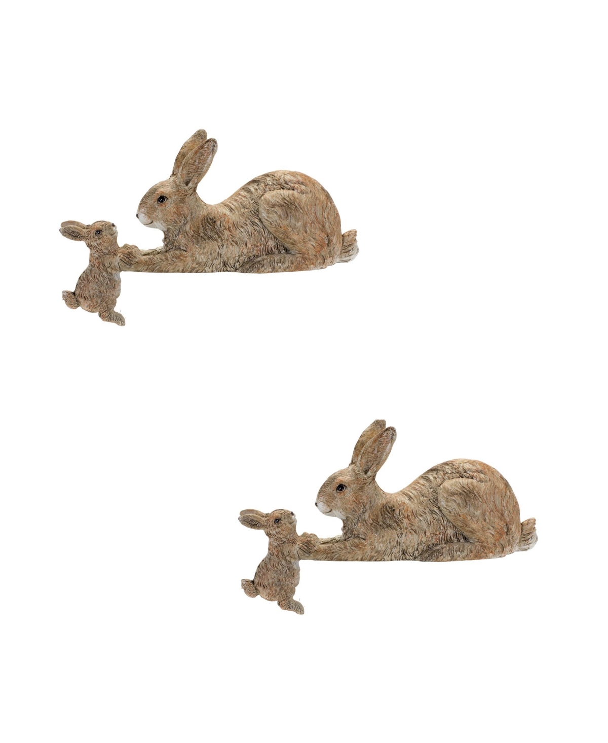 Click here for Slickblue Stone Mother Rabbit And Baby Bunny Self... prices