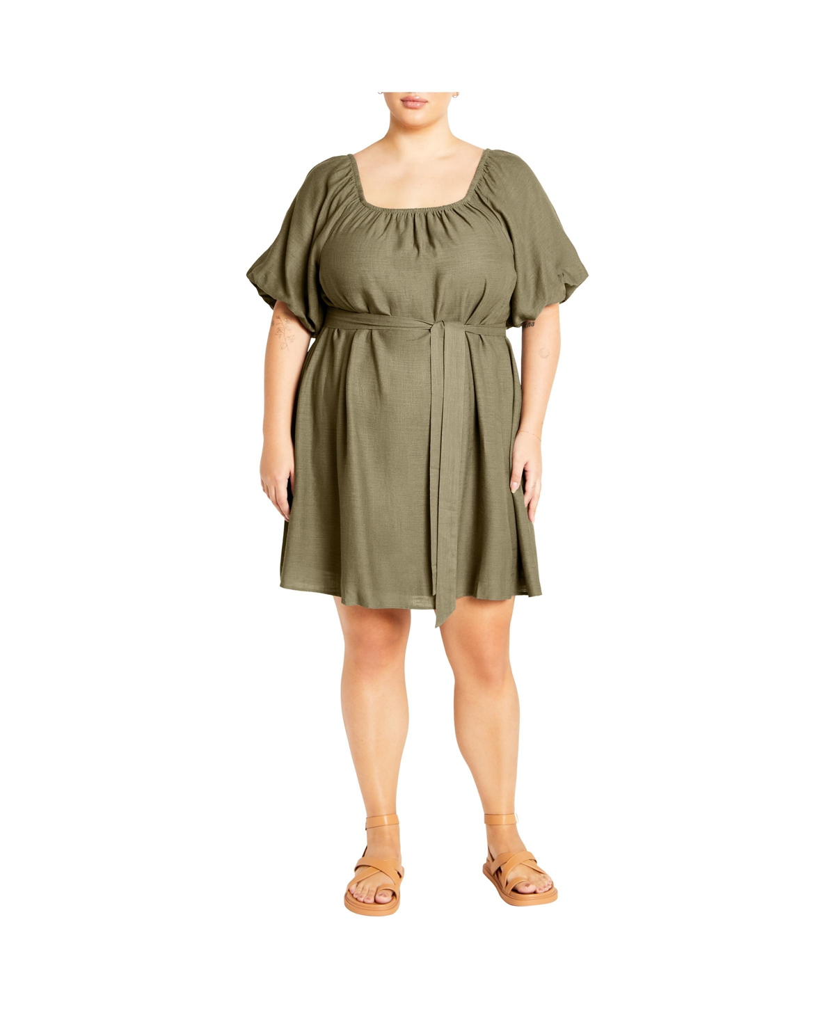 Click here for City Chic Womens Uptown Mini Dress - Olive prices