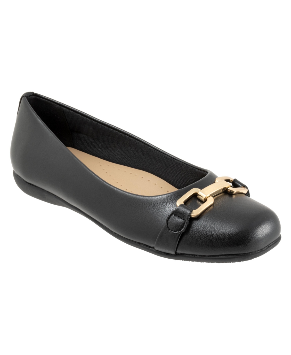 Click here for Trotters Sadie Flat - Black prices