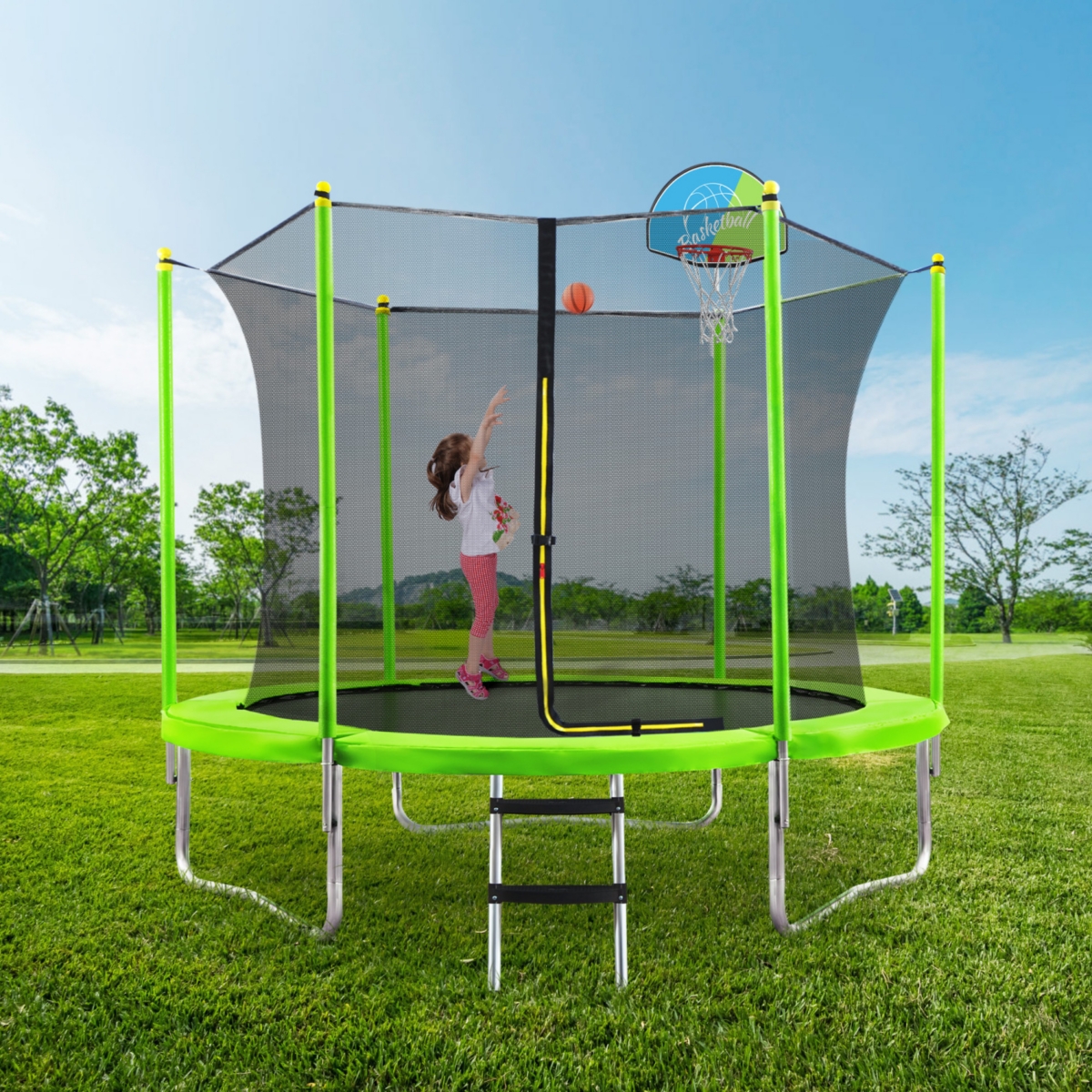 Click here for Streamdale 10ft Outdoor Trampoline with Safety Enc... prices
