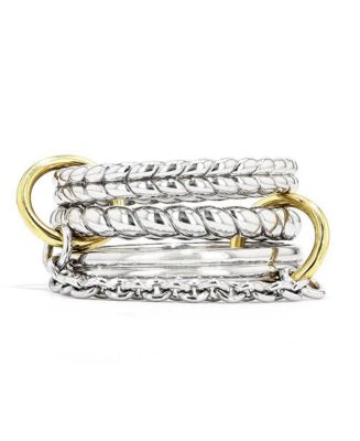 Judith Ripka Vienna Triple Stack Ring Set with 18K Gold - Macy's