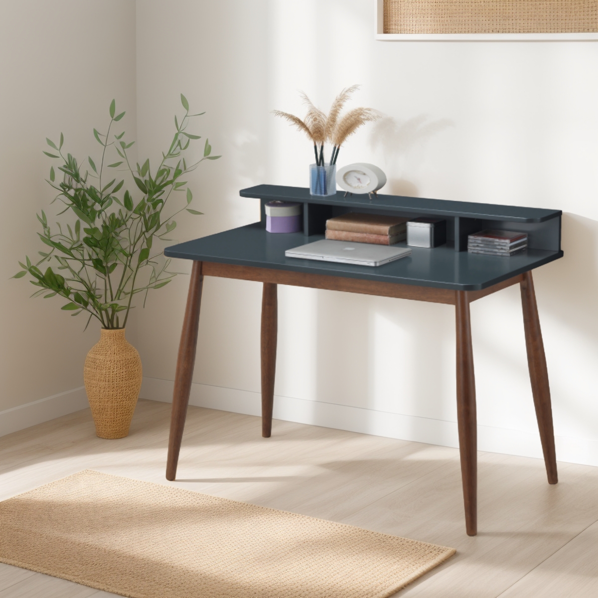 Click here for Simplie Fun Mid-Century Modern Wood Writing Desk w... prices