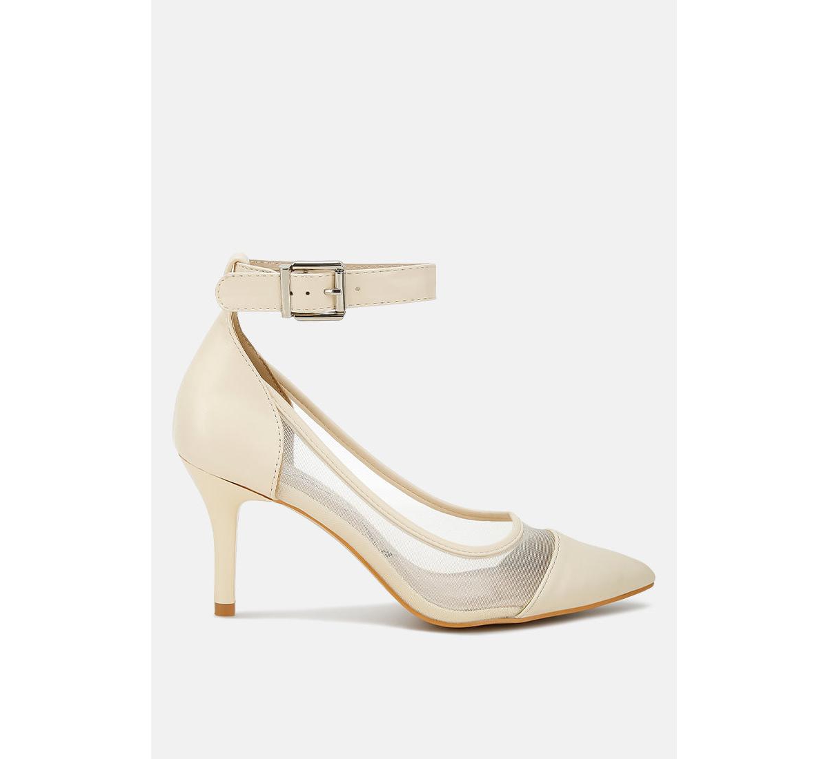 Click here for Hearst Mesh Pump Sandals - Beige prices