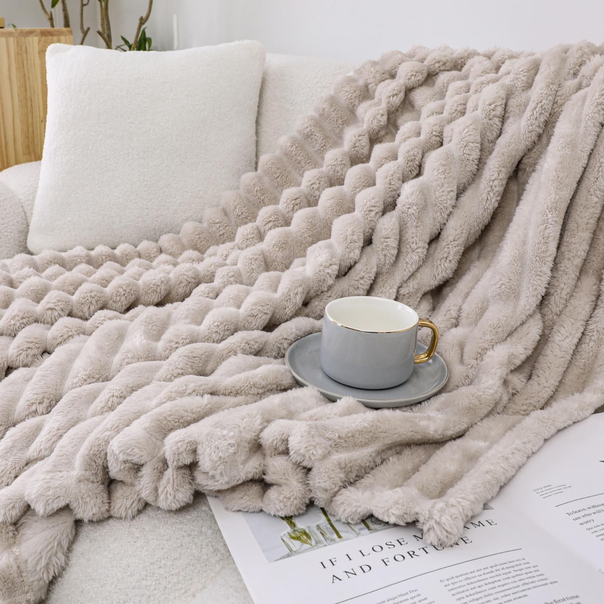 Click here for Kate Aurora Modern Lux Ultra Soft & Plush Ribbed A... prices