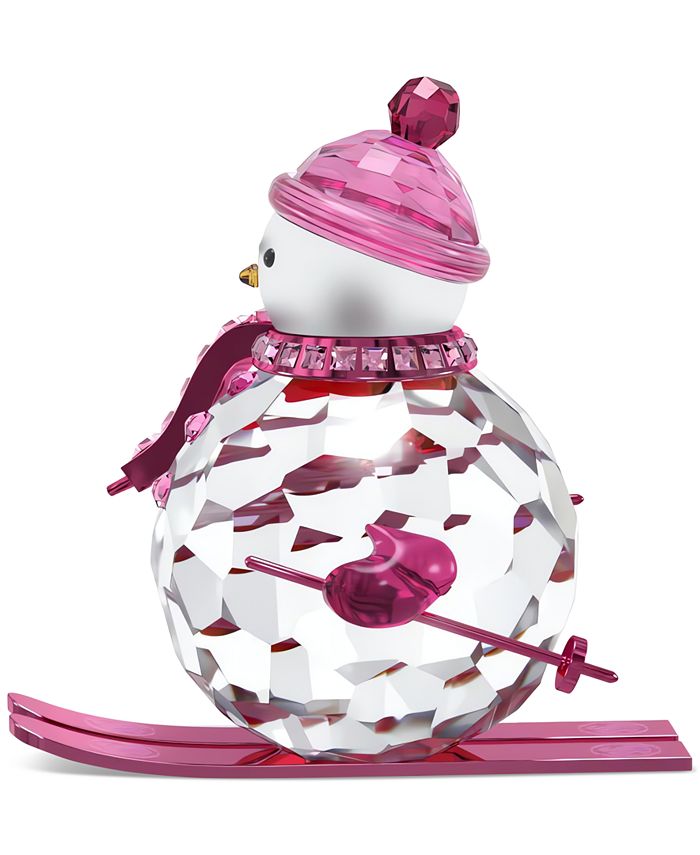 Swarovski Crystal and Gold-Tone Snowman Figurine - Macy's