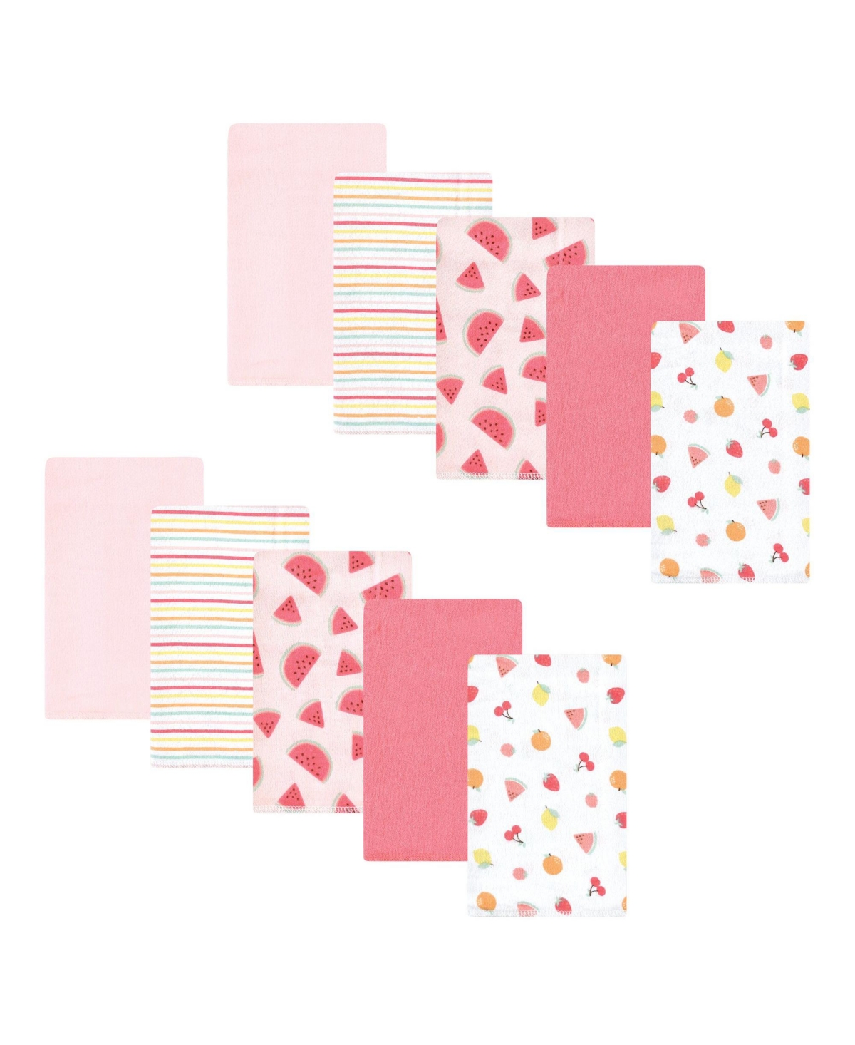 Click here for Hudson Baby Girls 10Pk Flannel Burp Cloth - Fruit... prices