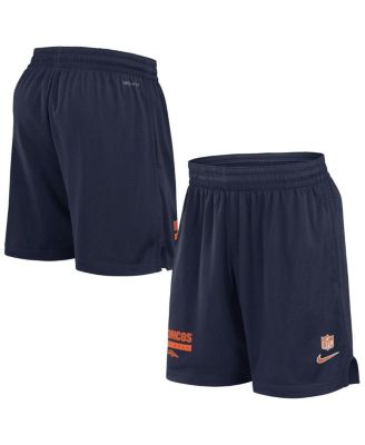 Nike Men's Navy Denver Broncos 2024 Sideline Performance Mesh Shorts ...