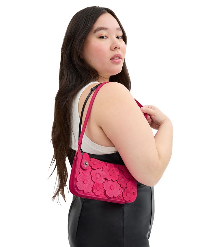 COACH Women's Penn with Tea Rose Leather Shoulder Bag - Macy's