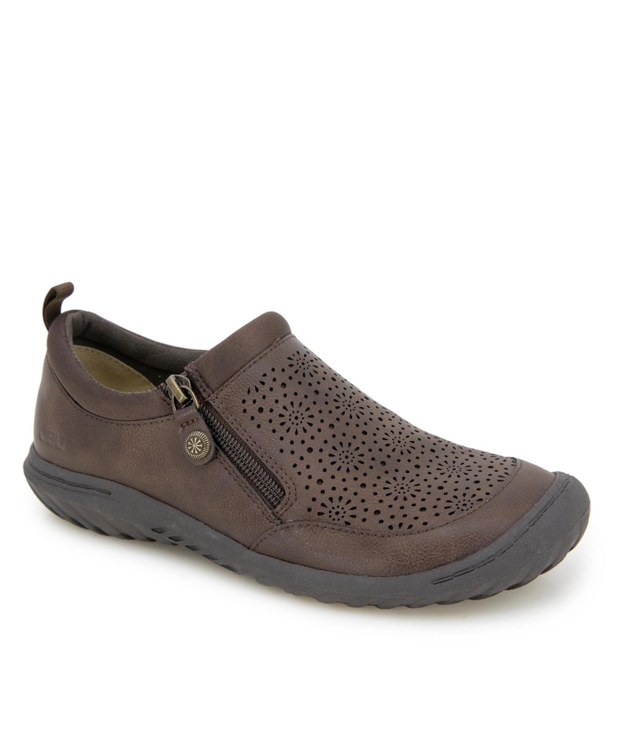 Click here for Jbu Womens Avery Round Toe Flats - Brown prices
