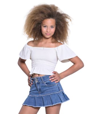 With Jules Big Girls Flutter Sleeve Top - Macy's