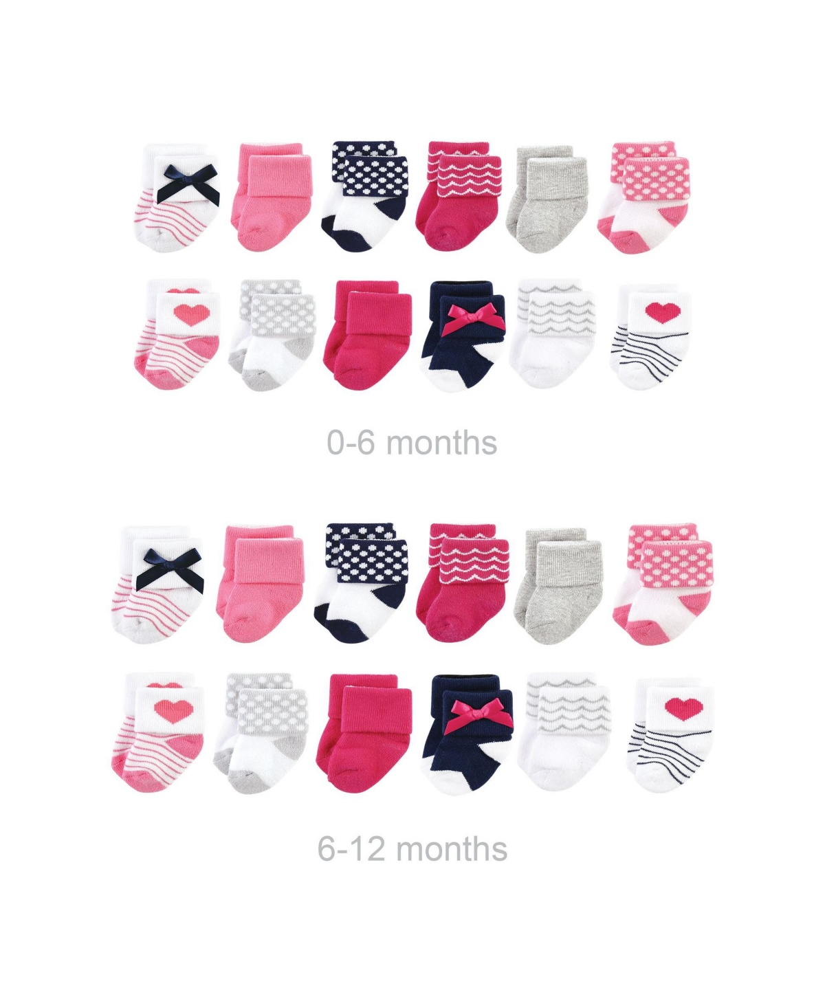 Click here for Luvable Friends Baby Girls Essential 24-Count Soft... prices