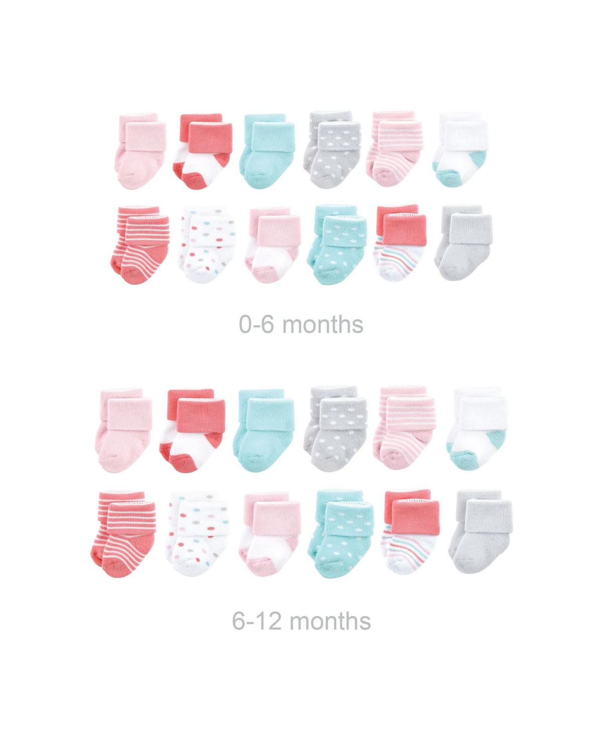 Click here for Luvable Friends Baby Girls Essential 24-Count Soft... prices