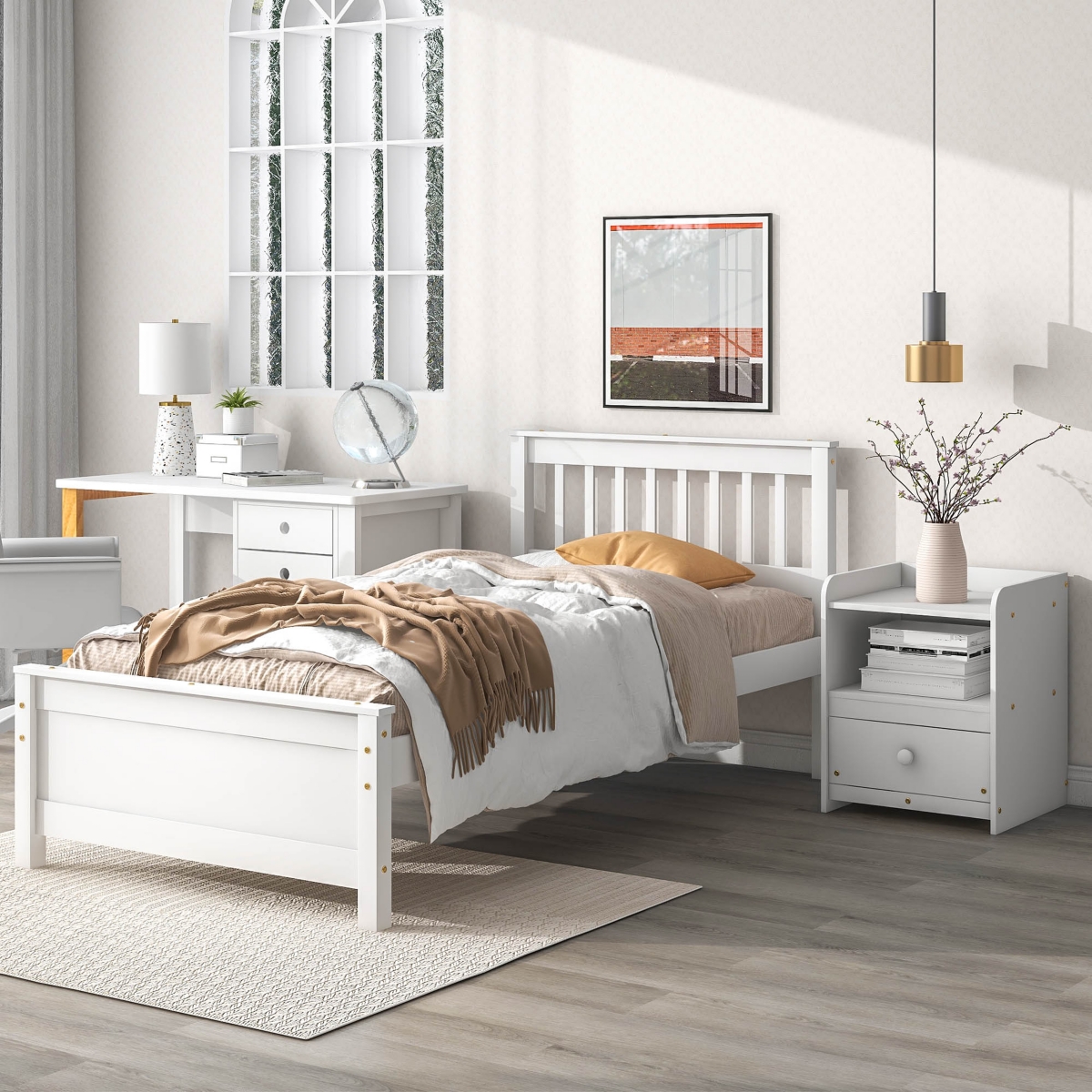 Click here for Streamdale Twin Bed with Headboard  Footboard  and... prices