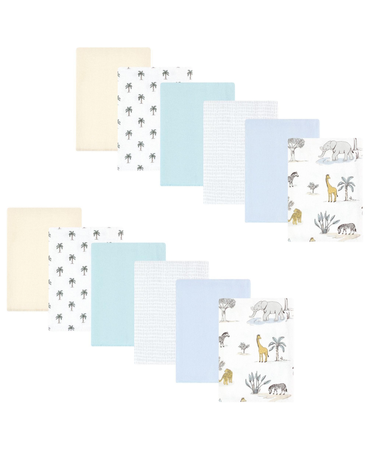 Click here for Hudson Baby Boys 12 Pack Cotton-Poly Flannel Burp... prices