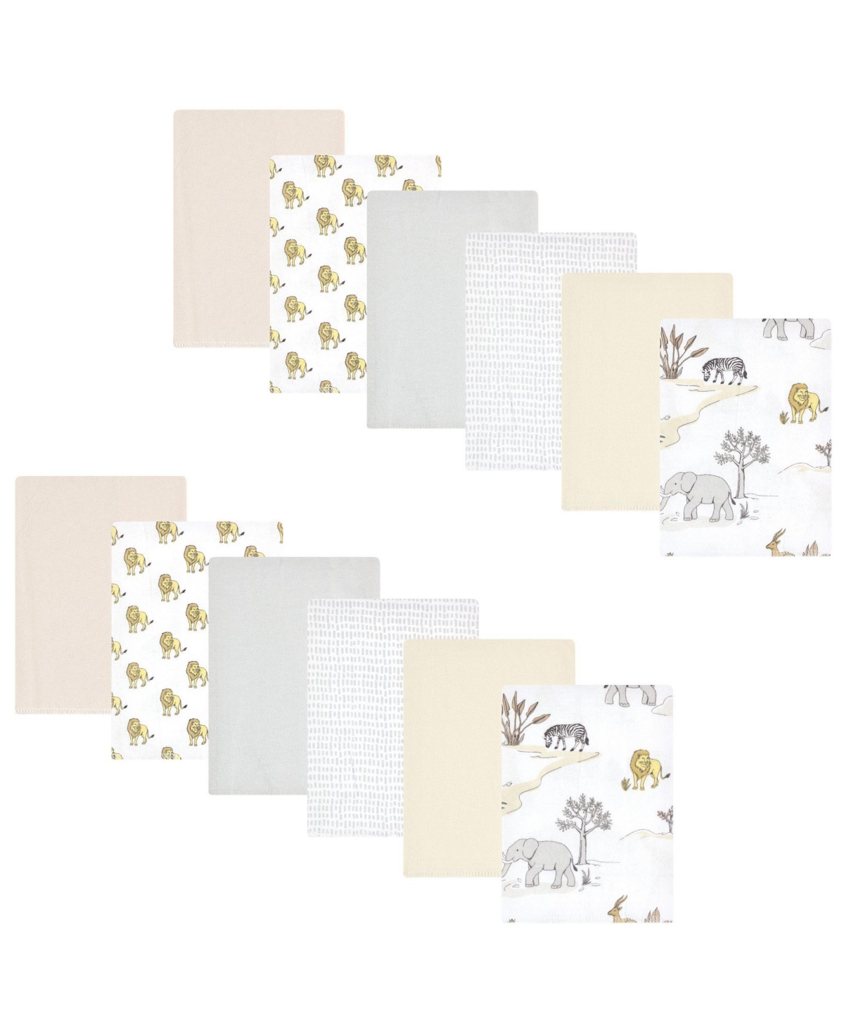 Click here for Hudson Baby Unisex 12-Count Flannel Burp Cloths (C... prices