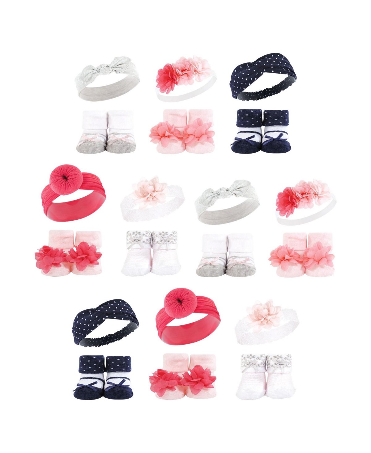 Click here for Hudson Baby Infant Girl 20Pc Headband and Socks Gi... prices