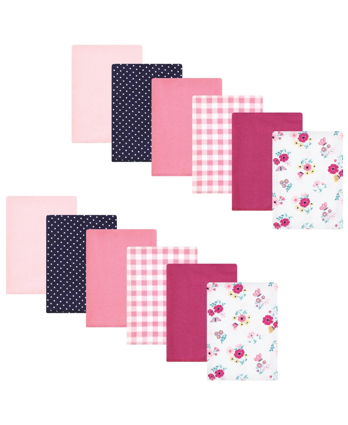 Click here for Hudson Baby Cotton Flannel Burp Cloths One Size -... prices
