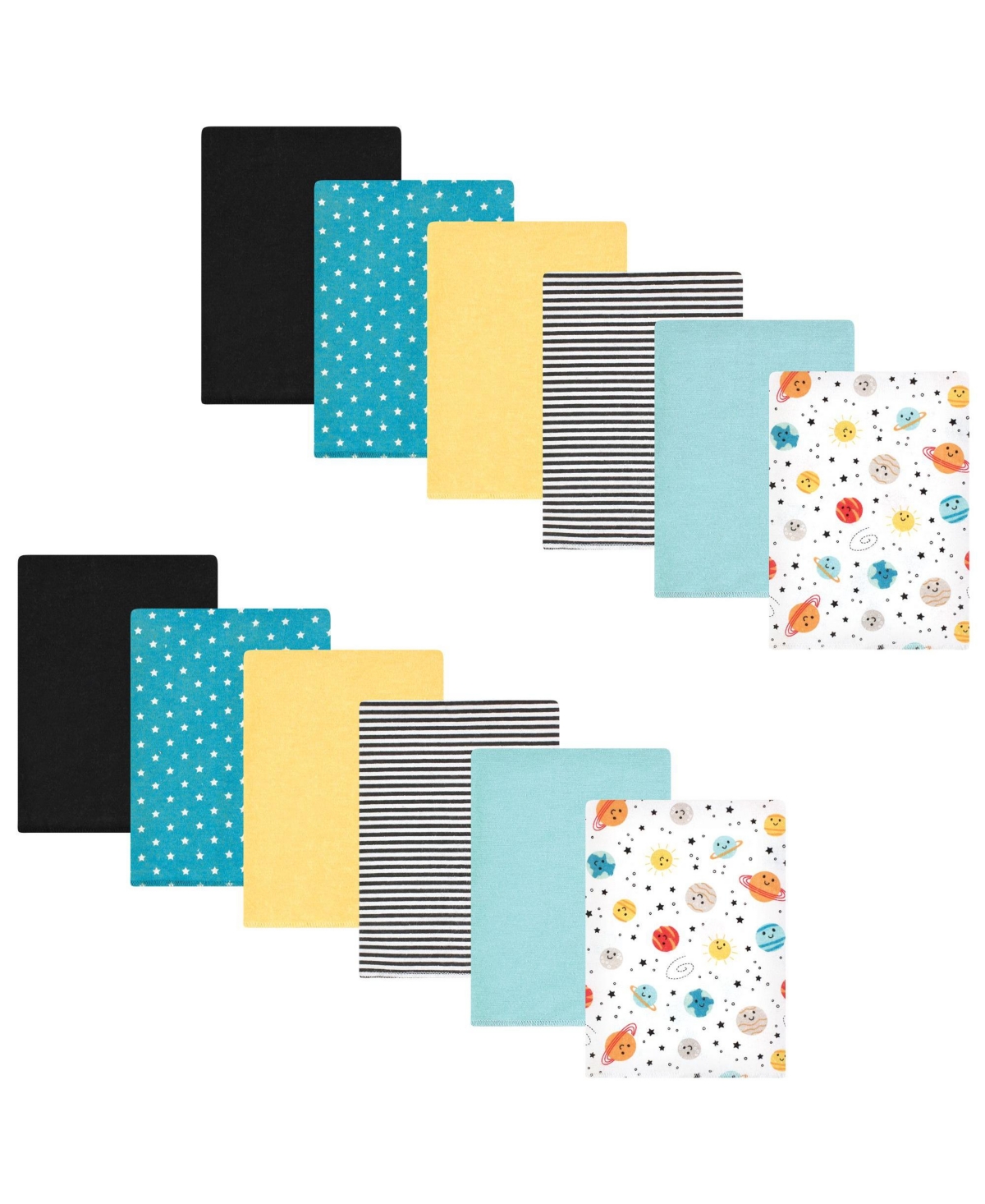 Click here for Hudson Baby Boys 12 Pack Cotton-Poly Flannel Burp... prices