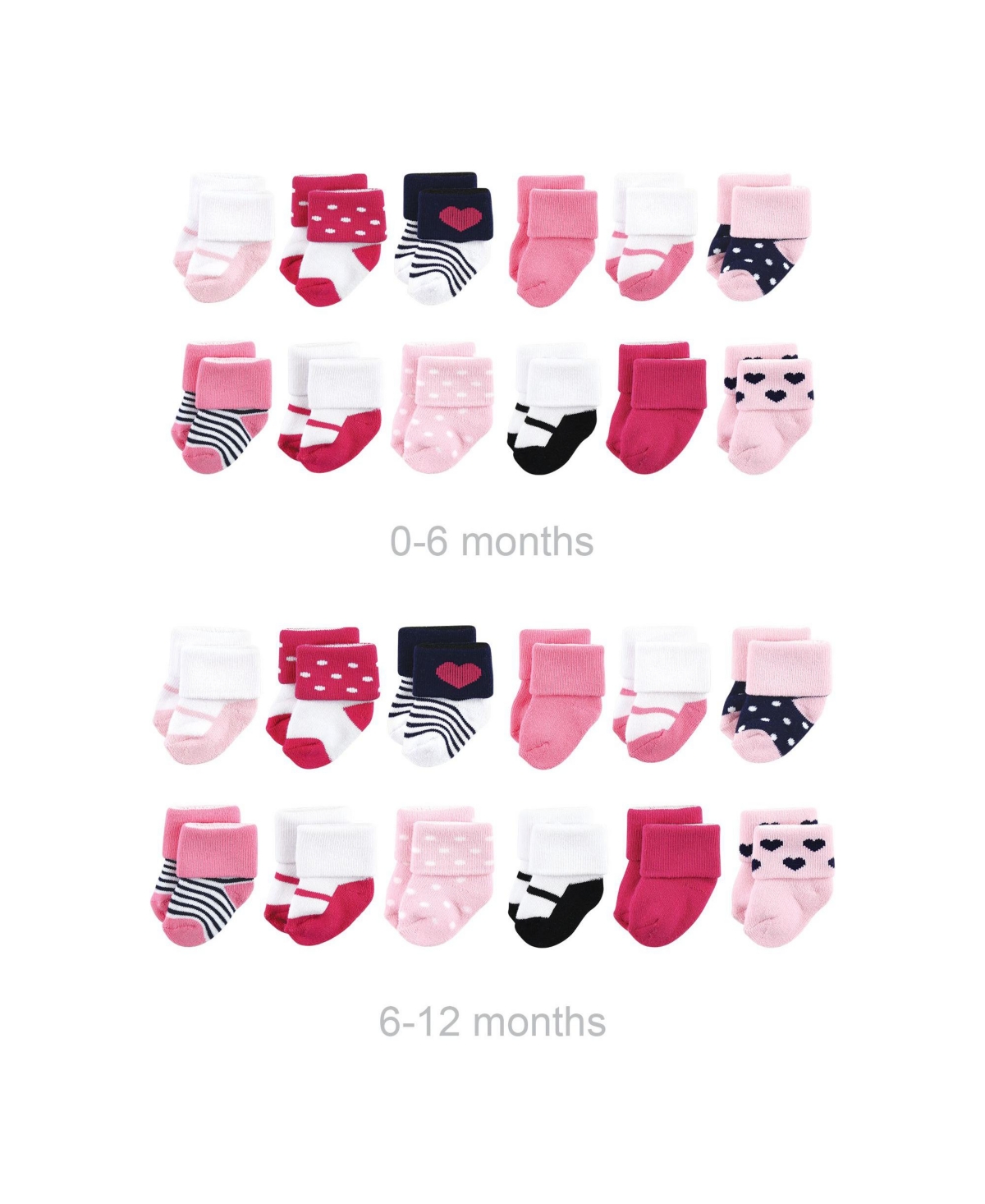 Click here for Luvable Friends Baby Girls Essential 24-Count Soft... prices