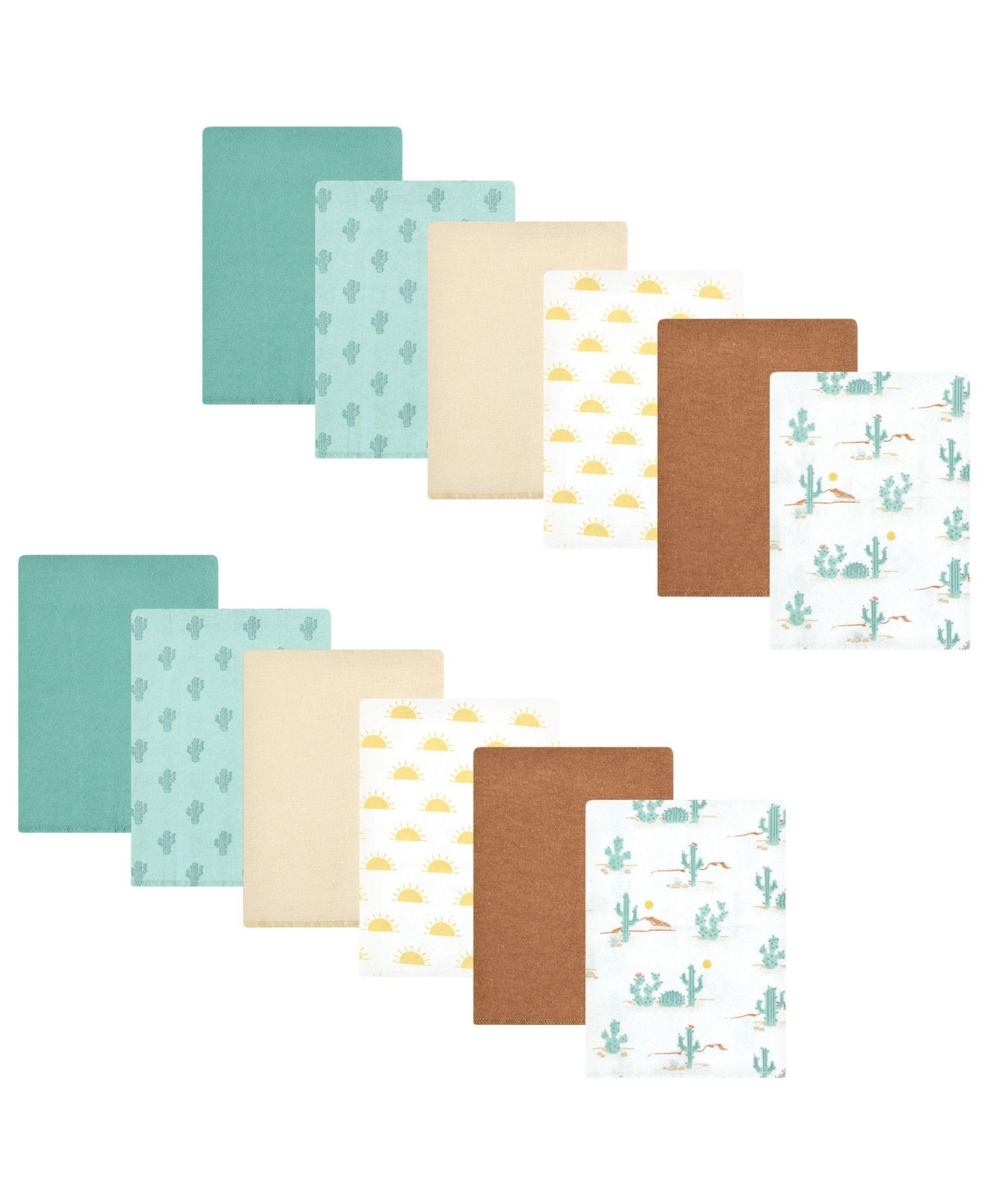 Click here for Hudson Baby Unisex 12-Count Flannel Burp Cloths (C... prices