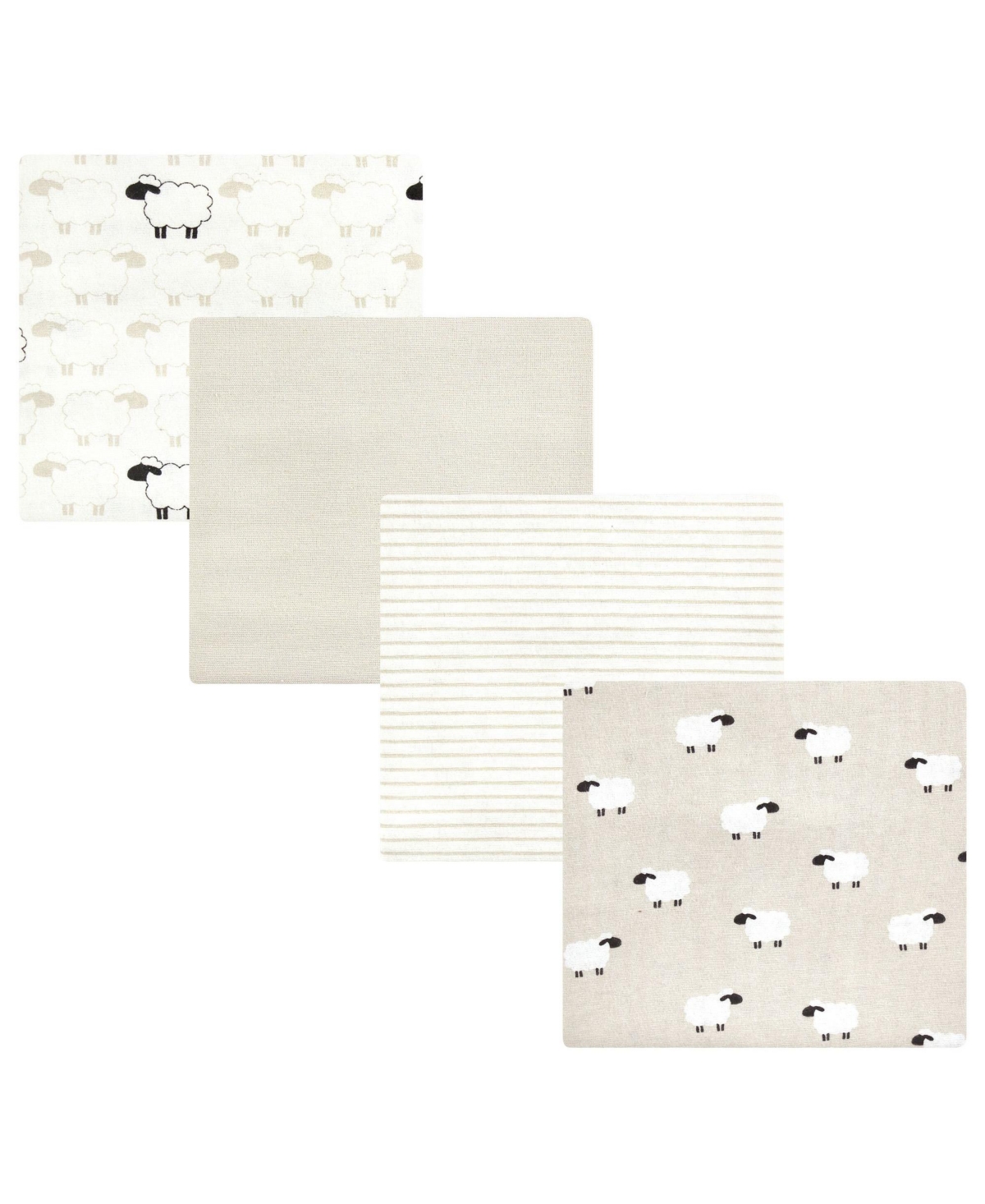 Click here for Hudson Baby Unisex Four-Pack Flannel Infant Receiv... prices