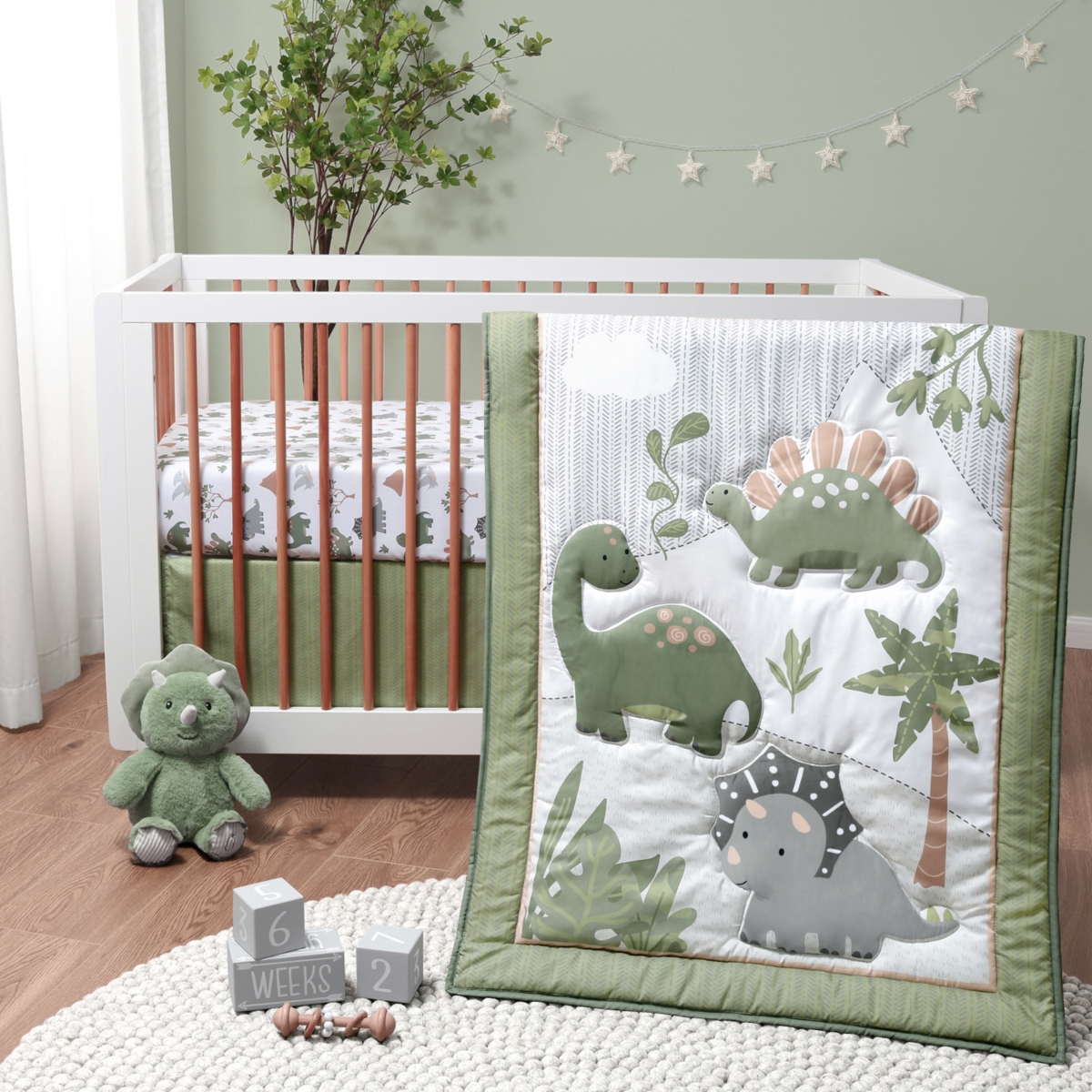 Click here for The Peanutshell Dinosaur Dreams Crib Bedding Set f... prices
