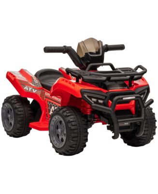 Aosom Kids 6V Battery Powered Ride On Car Quad Four Wheeler ATV Toy ...