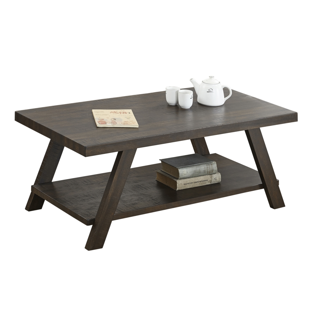 Click here for Streamdale Furniture Wood Shelf Coffee Table in We... prices