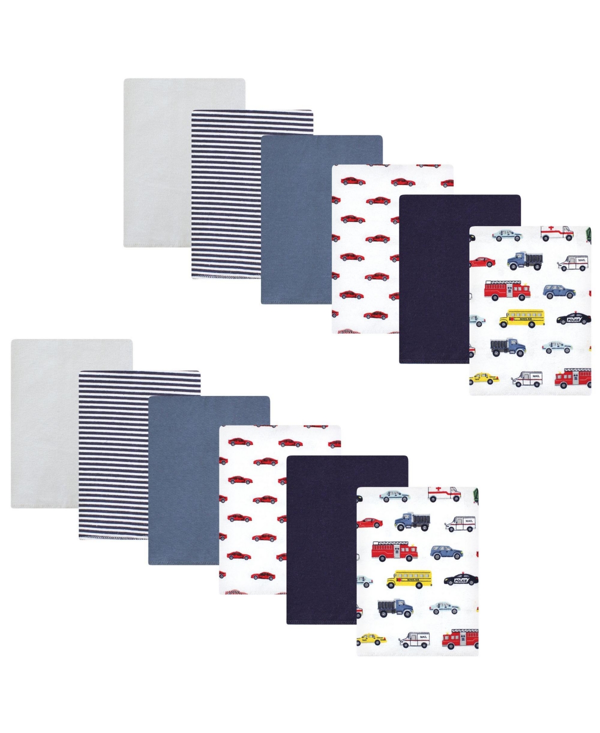 Click here for Hudson Baby Boys 12 Pack Cotton-Poly Flannel Burp... prices