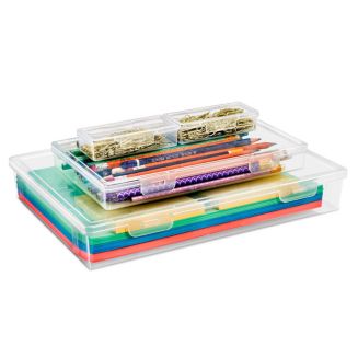Sorbus 4 Piece Stackable Document & Paper Storage Box Set - Macy's