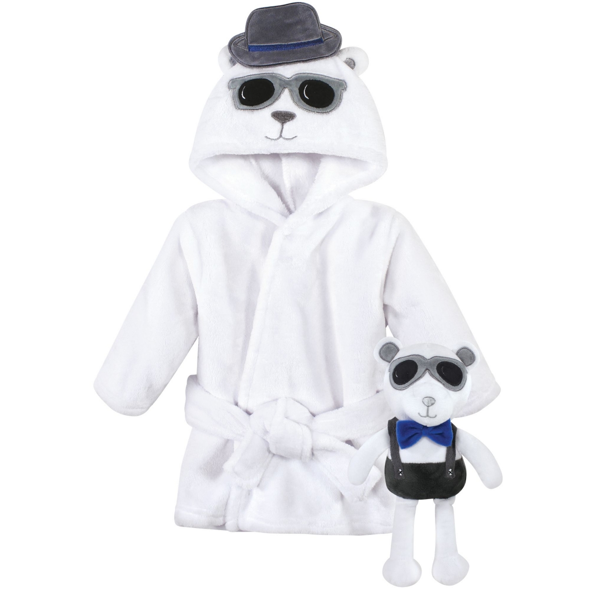 Click here for Hudson Baby Baby Boys Cozy Fleece Robe & Playtime... prices