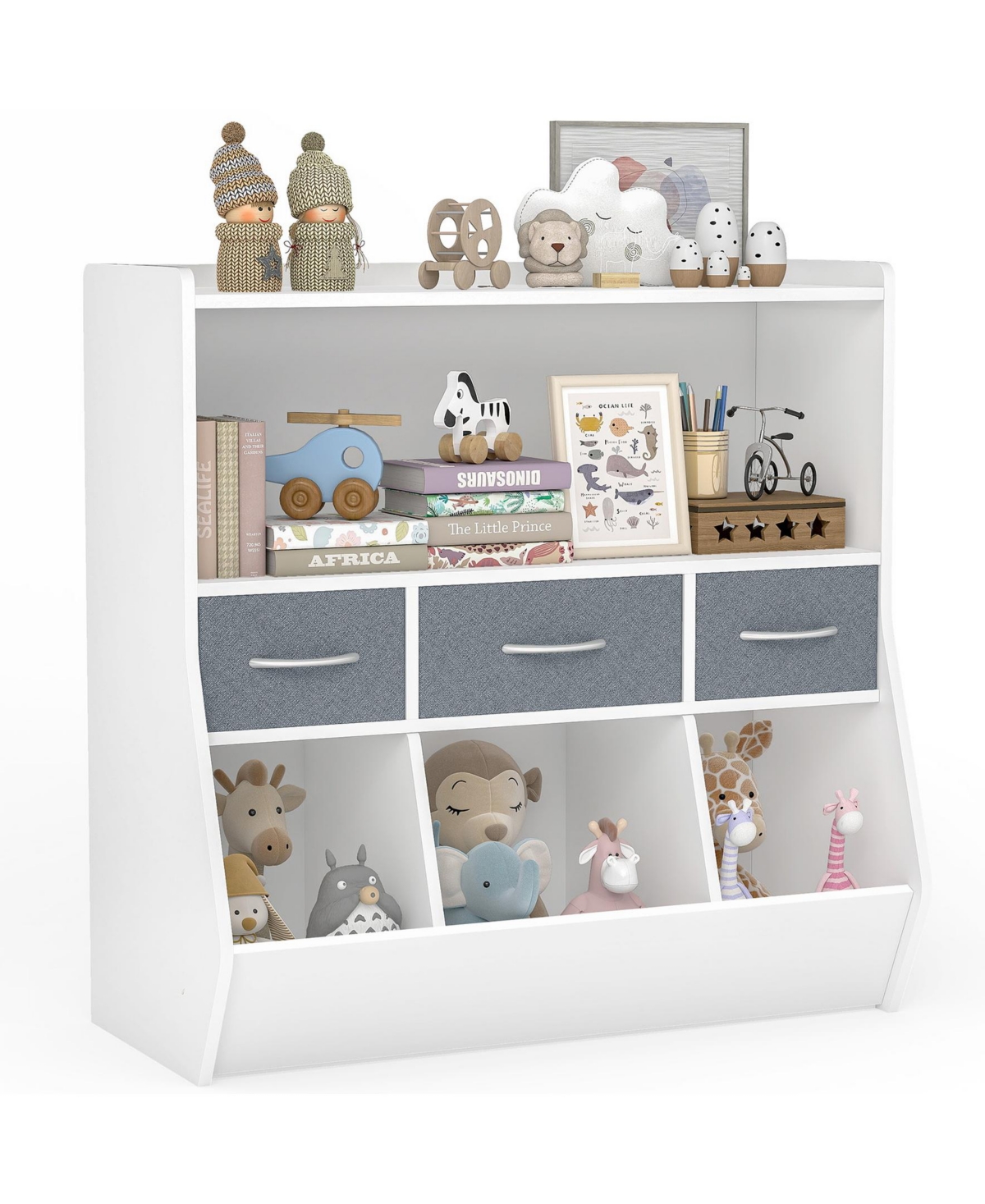 Click here for Kids Toy Storage Organizer with 3 Fabric Drawers a... prices