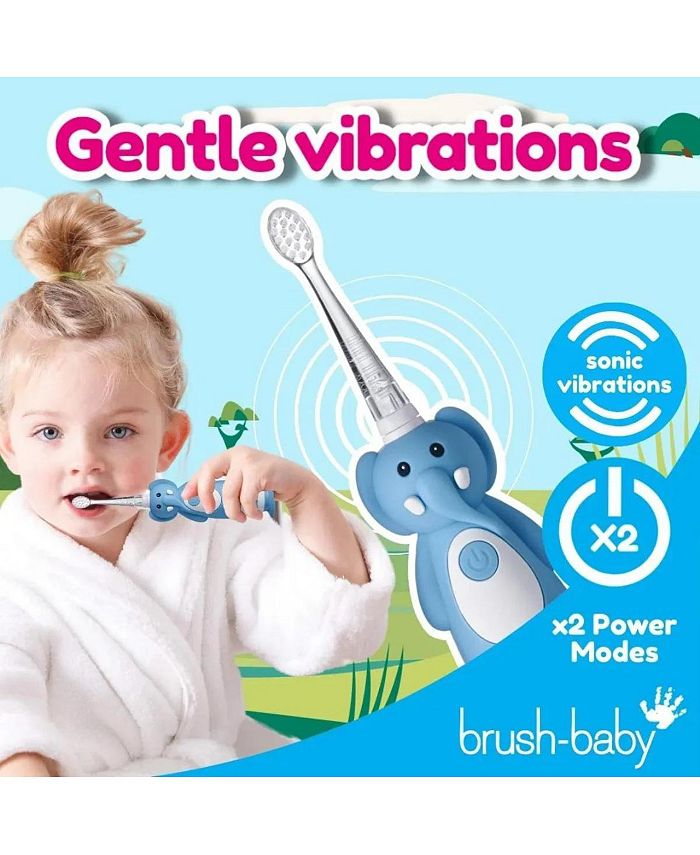 Brush-Baby WildOnes Elephant Kids Electric Rechargeable Toothbrush ...