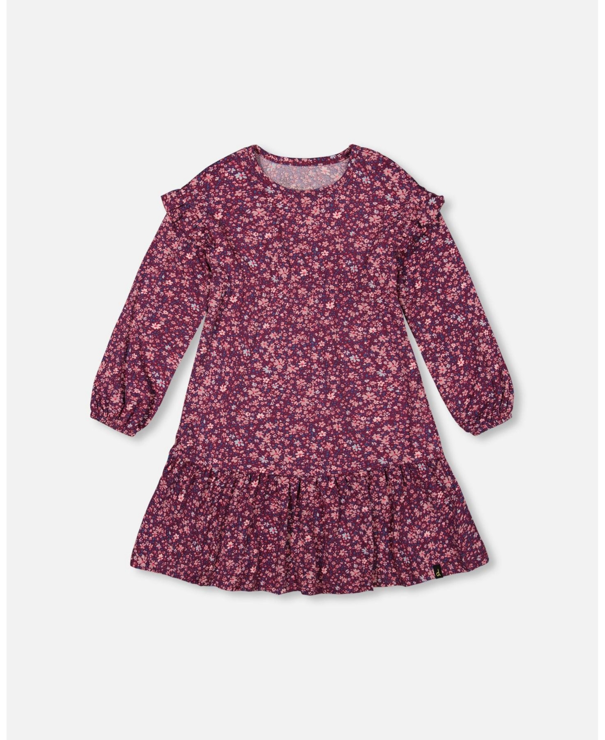 Click here for Deux par Deux Big Girls Dress With Frills Burgundy... prices